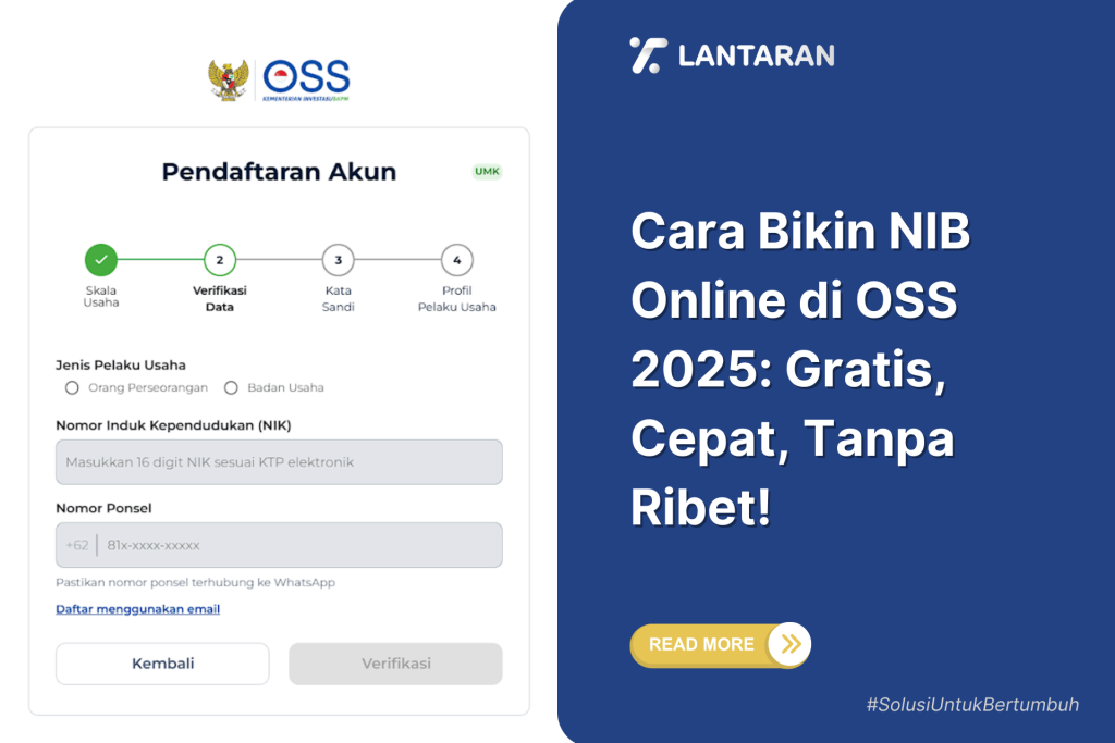 Cara Bikin NIB Online di OSS 2025: Gratis, Cepat, Tanpa Ribet!